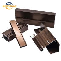 China Bronze Anodized Matte Window Profile OEM Aluminium Window Frame Section for sale