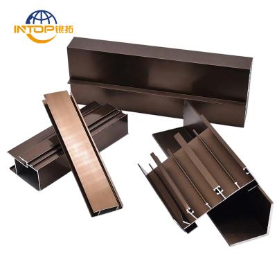 China Bronze Anodized Matte Window Profile OEM Aluminium Window Frame Section for sale
