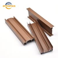China Aluminum Window Profiles with Classic Wood Grain Finish T5 Temper for sale