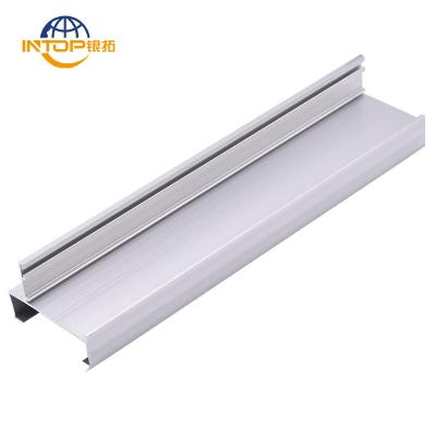 China 6063 T6 Alloy Aluminium Window Profiles Sand Blasting Silver for sale