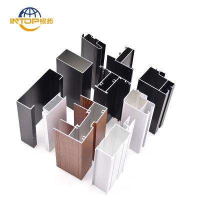 China Sliding Door Bottom Rail Aluminum Profile  6063-T6 2.2mm Powder Coated Anodized for sale