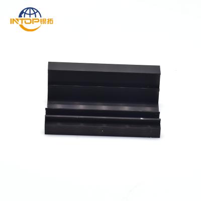 China Natural Aluminum Profiles for Wardrobe 1.10mm 6063 T6 Sandblasting Black for sale