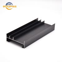 China Low Gloss Black Powder Coated Profile for Awning Windows Custom Sizes And Shapes for sale