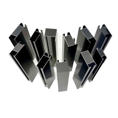 China Anoized Black 6000 Series Powder coated Aluminium Window Profile for sale