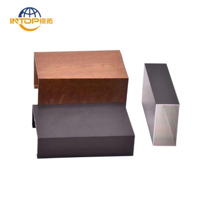 China Tea Room Alloy Extrusion Profiles 6063 Aluminium Profile Powder Coating for sale
