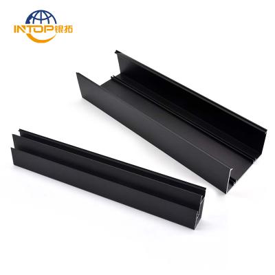 China T3-T8 Wood Grain Aluminum Profile Sound Insulation 6063 Aluminum Alloy Profiles for sale