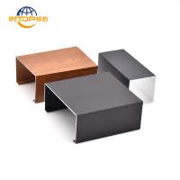 China Bronze Aluminum Cabinet Door Extrusion Square Aluminum Profile For Doors for sale