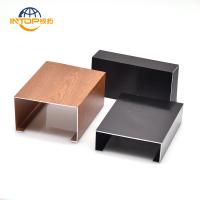 China Matte Black Aluminum Door Profile Customized T5 Aluminum Door Frame Profile for sale