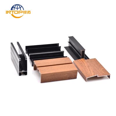 China Heat Insulating Aluminum Door Profiles Soundproof Design For Apartment for sale
