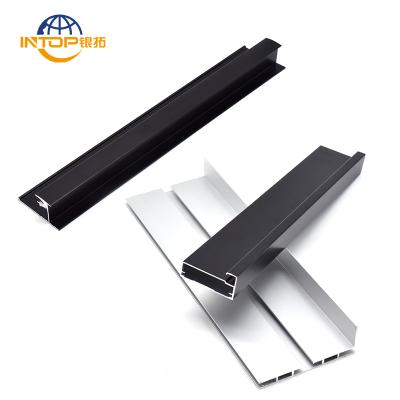 China Washroom Aluminium Cabinet Door Profiles 3m-6m Folding Door Aluminium Profile for sale