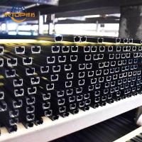 China Anodized Silver Channel Track Aluminum Profile Aluminum Rail Profile for sale