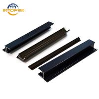 China Powder Coated Black Aluminum Window Cabinet Frame Profiles for sale