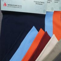 China UL Certified CAT 2 Flame Retardant Fabric 7oz 100 Cotton Interlock Knit Fabric for sale