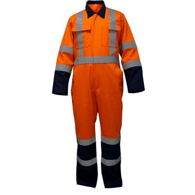 China Orange Navy FR Flame Retardant Coverall Workwear CN88 12 Oil Resistant Overalls for sale