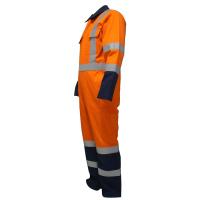China Orange Navy FR Flame Retardant Coverall Workwear CN88 12 Oil Resistant Overalls for sale