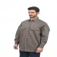 China FR Fabric Fire Retardant Work Shirt Customizable Design 7.5oz for sale