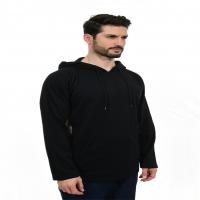 China CAT2 Certified Black FR Fabric Hoodie , Flame Resistant Work Clothes For Mining Industry for sale