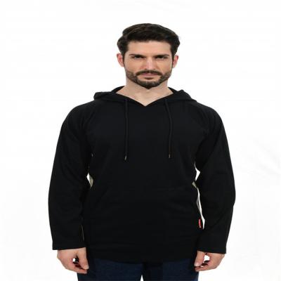 China CAT2 Certified Black FR Fabric Hoodie , Flame Resistant Work Clothes For Mining Industry for sale