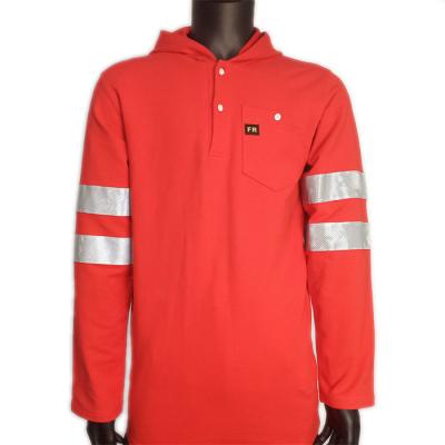 China CFR Knitted Hi Vis FR Sweatshirt 9 CAL ATPV With Reflective Tape for sale