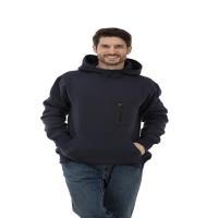 China Navy Blue FR Fabric Hoodie , Flame Resistant Work Clothes For Chemical Industry for sale