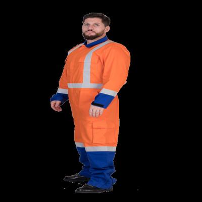 China Electric Welding Flame Retardant Coverall Workwear 210 Gram For Oil Field Metallurgy for sale