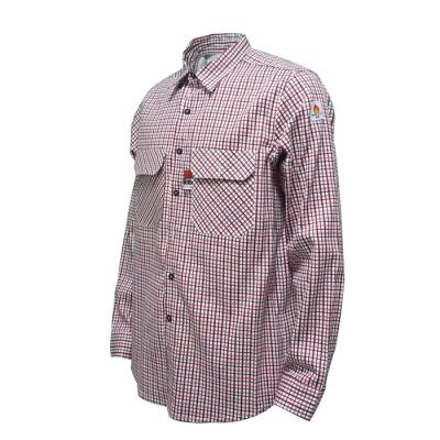 China Aramid 3A Printed Fire Retardant Work Shirt Long Sleeve 6.5 Oz for sale
