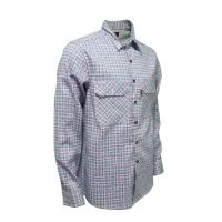 China HRC2 Plaid Fire Retardant Work Shirt FR Apparel For Anti Flame Welding for sale