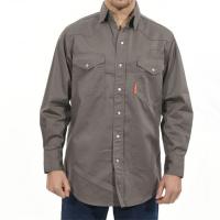 China UL 7.5oz Lightweight FRC Shirts Long Sleeve With Snap Button for sale