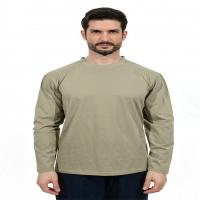 China Henley Forge FR Shirts Cotton Arc Proof CAT2 Long Sleeve Flame Resistant Shirts for sale