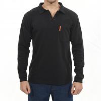 China Full Sleeve FR Black Henley Shirt CFR Fire Resistant Welding Shirts for sale