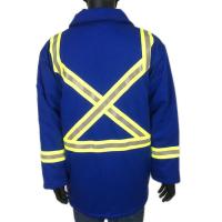 China FRC Winter Insulated Fire Resistant Jackets 4 1 Satin 310gsm for sale