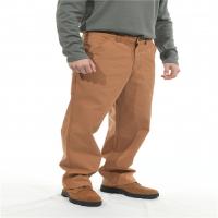 China Brown Flame Fire Retardant Workwear Mens Cargo FR Work Pants 10oz HRC2 14 CAL for sale