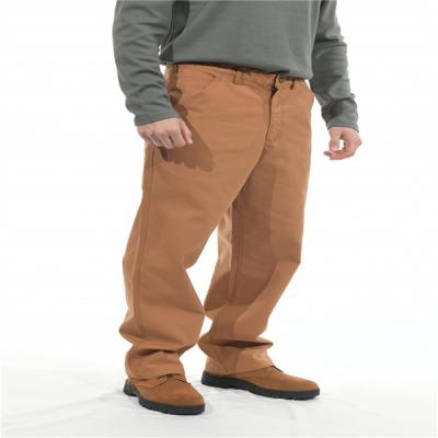 China Brown Flame Fire Retardant Workwear Mens Cargo FR Work Pants 10oz HRC2 14 CAL for sale