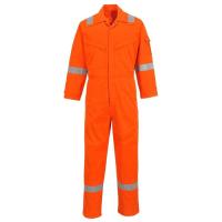 China Orange HRC2 Anti Static Flame Retardant Overalls EN1149-3 100 Cotton for sale