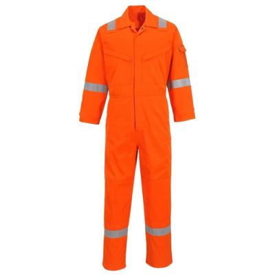 China Orange HRC2 Anti Static Flame Retardant Overalls EN1149-3 100 Cotton for sale
