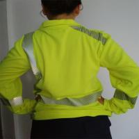 China 7oz Yellow Hi Vis Workwear FR Knitted HRC2 Safety Shirt for sale