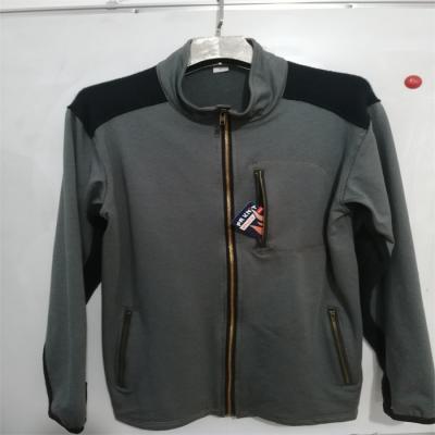 China NFPA2112 CN88 12 FR Fleece Jackets With Zipper Modacrylic Cotton 350gsm for sale