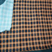 China Plaid Printed Fire Resistant Material Fabric 210 Gram EN11611 for sale