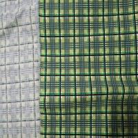 China Twill Weave Cotton Flame Retardant Fabric 6.5oz Printed Plaid for sale