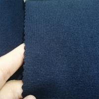 China Spandex FR Cotton Rib Knit Fabric For Fire Retardant T Shirt Cuff Use 32s Yarn for sale