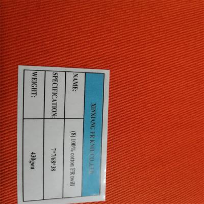 China 100% Cotton Fire Retardant Woven Fabric 430GSM For FR Jacket Woven Twill Fabric for sale