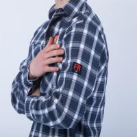China Twill 3 / 1 Weave Fire Retardant Work Shirt Long Sleeve Button Up for sale