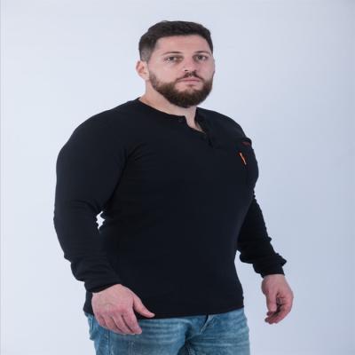 China Cotton Knitted FR Henley Shirt for sale