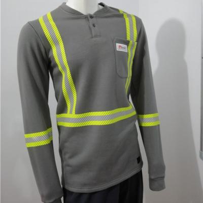 China Cotton Fleece Fabric Flame Resistant Workwear 11oz HRC2 ARC Level for sale