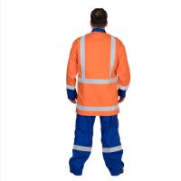 China ISO9001 Customized Fire Retardant Cotton Coverall Adjustment Cuffs With Velcro for sale