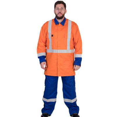 China EN11611 Orange Hi Vis Fire Resistant Suits For Safety 9.3 CAL for sale