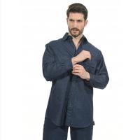 China CFR Long Sleeve Denim Welding Shirt 280gsm CAT 2 UL Certificate for sale