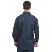 China CFR Long Sleeve Denim Welding Shirt 280gsm CAT 2 UL Certificate for sale