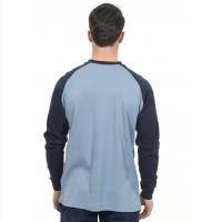 China Durable Mechanical FR Henley Shirt 7oz Fire Resistant Long Sleeve for sale