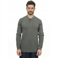 China Welder Cotton Flame Resistant Long Sleeve Shirts With Buttons CAT2 for sale